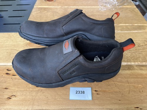 Merrell Jungle Moc Leather Comp Toe Work Shoe Men Size 9.5M (62044) | eBay