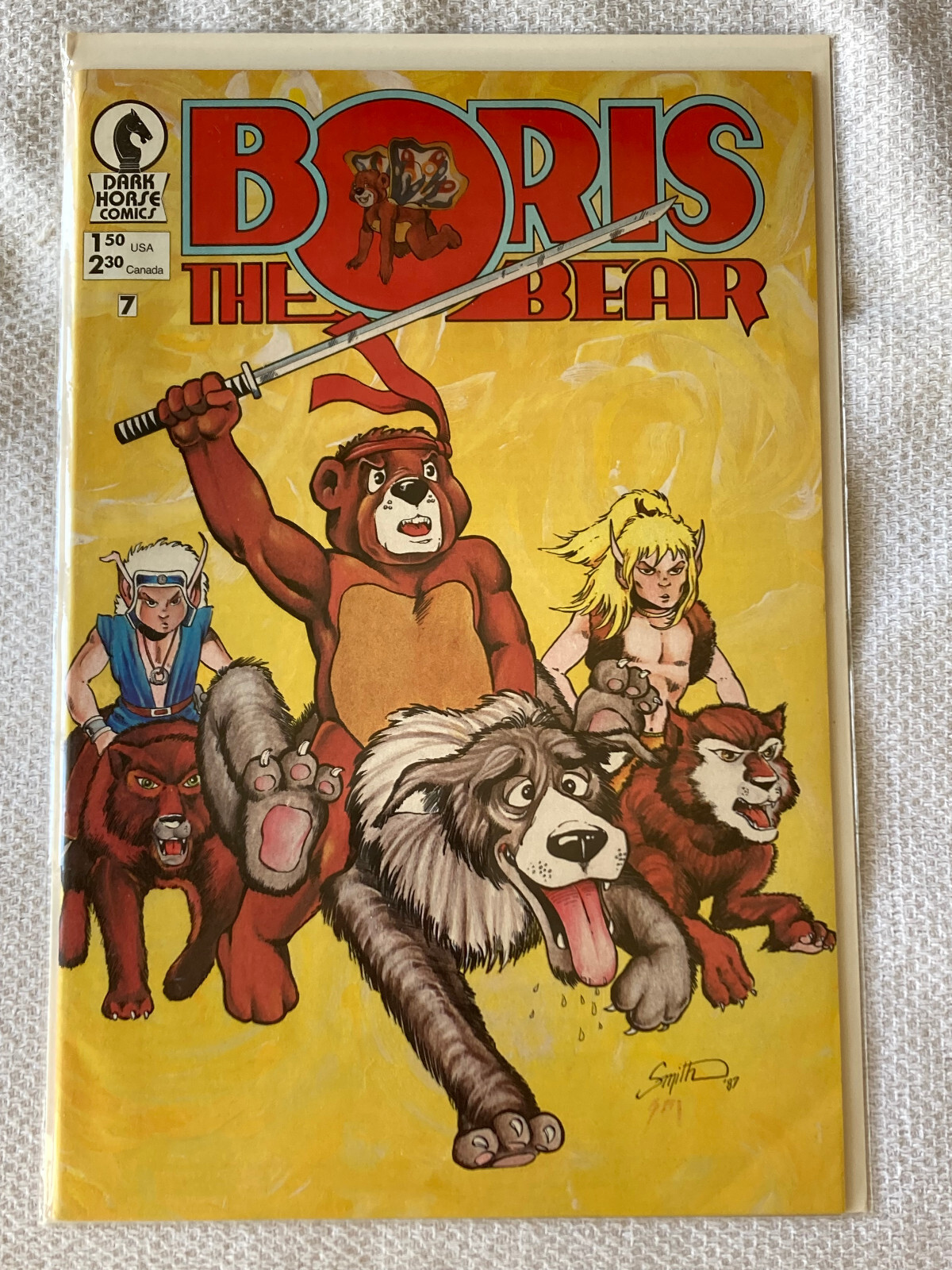 Boris the Bear #7 1987 VF/VF+ 1st Dark Horse ElfQuest Parody, Boris ...