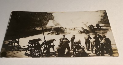 Rare Vintage WWI Sepia rppc 12 Inch Mortar-In-Action | eBay
