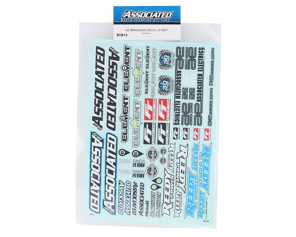 Team Associated AE Branding Decal Sheet [ASC91913] | eBay