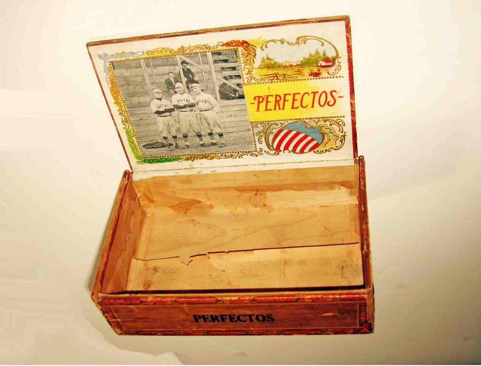 ANTIQUE c 1910 Ohio Based PAYNE BASEBALL BASE BALL CLUB PERFECTOS CIGAR ...