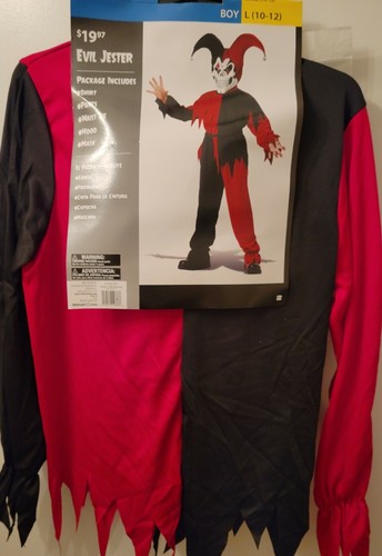 Halloween Evil Jester - Boys Youth Large L 10-12 California Costume ...