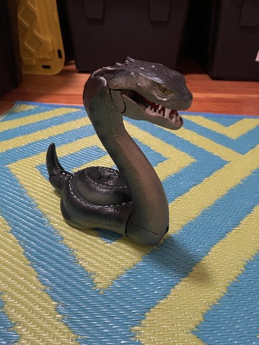HARRY POTTER BASILISK Chamber of Secrets 9" Electronic SNAKE Toy 2002 ...