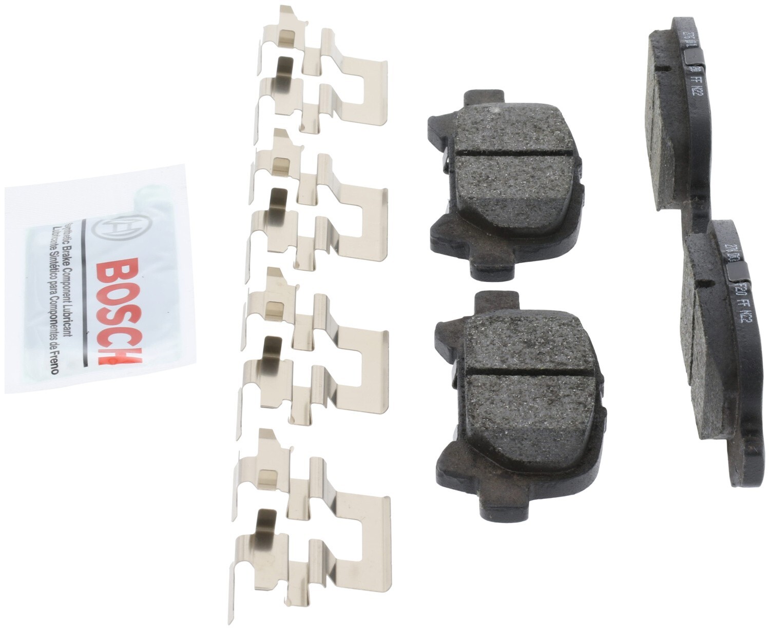 Bosch Blue Ceramic Brake Pads with Hardware Rear For 2000-2008 Toyota ...