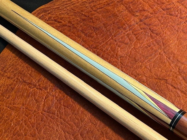 Adam II pool cue with Maple Shaft. Uni-Loc Quick Joint. Wrap-less Cue ...