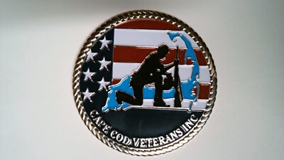 CHALLENGE COIN CAPE COD VETERANS INC. IN HONOR OF CPL. VINCENT MANNION ...
