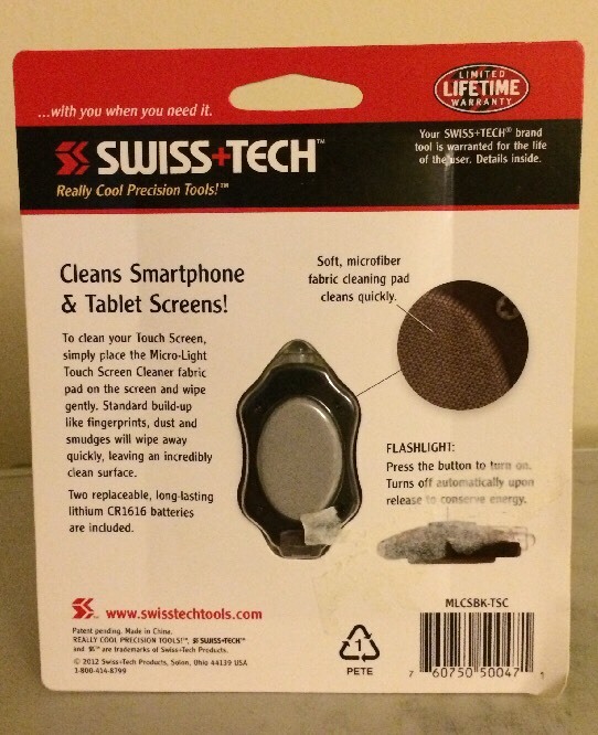 Swiss+Tech Micro FlashLight - TouchScreen Cleaner | eBay