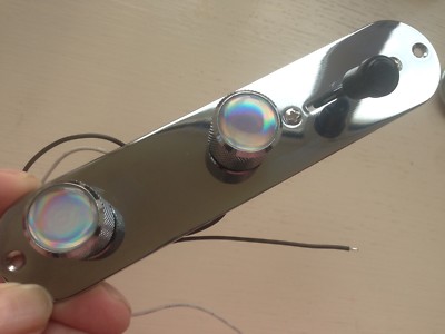 Telecaster Loaded 32mm Chrome Control Plate,500k Pots,Pearl Knobs & 3 ...