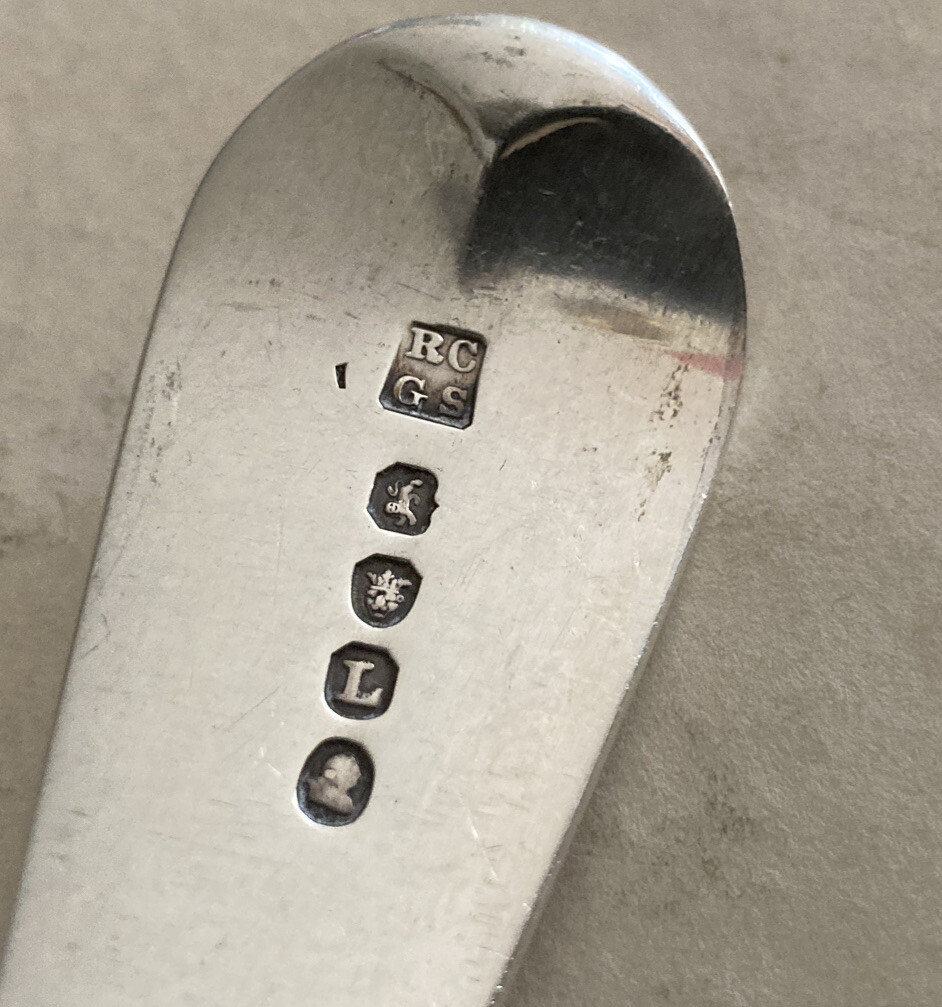 Antique 1806 English serving fork sterling silver Richard Crossley George Smith | eBay