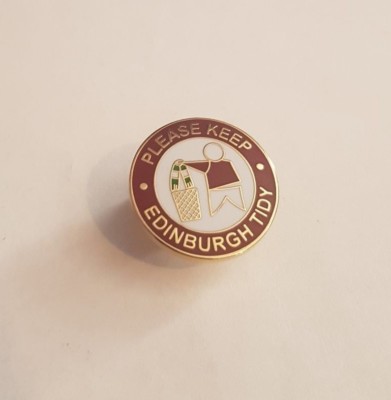 HEART OF MIDLOTHIAN FC BADGE PLEASE KEEP EDINBURGH TIDY | eBay UK