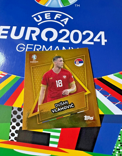 #SRB SP - TOPPS EURO 2024 Sticker - Sans Signature Dusan VLAHOVIC | eBay