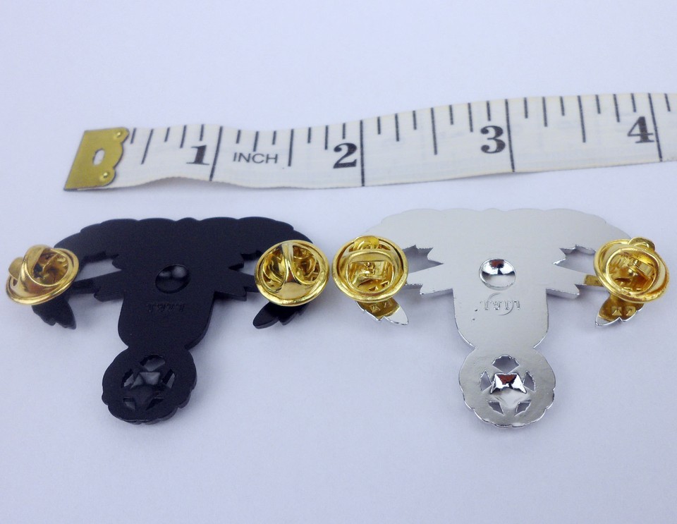 TWO US Army NAVY MASTER EXPLOSIVE ORDNANCE DISPOSAL EOD BADGE INSIGNIA ...