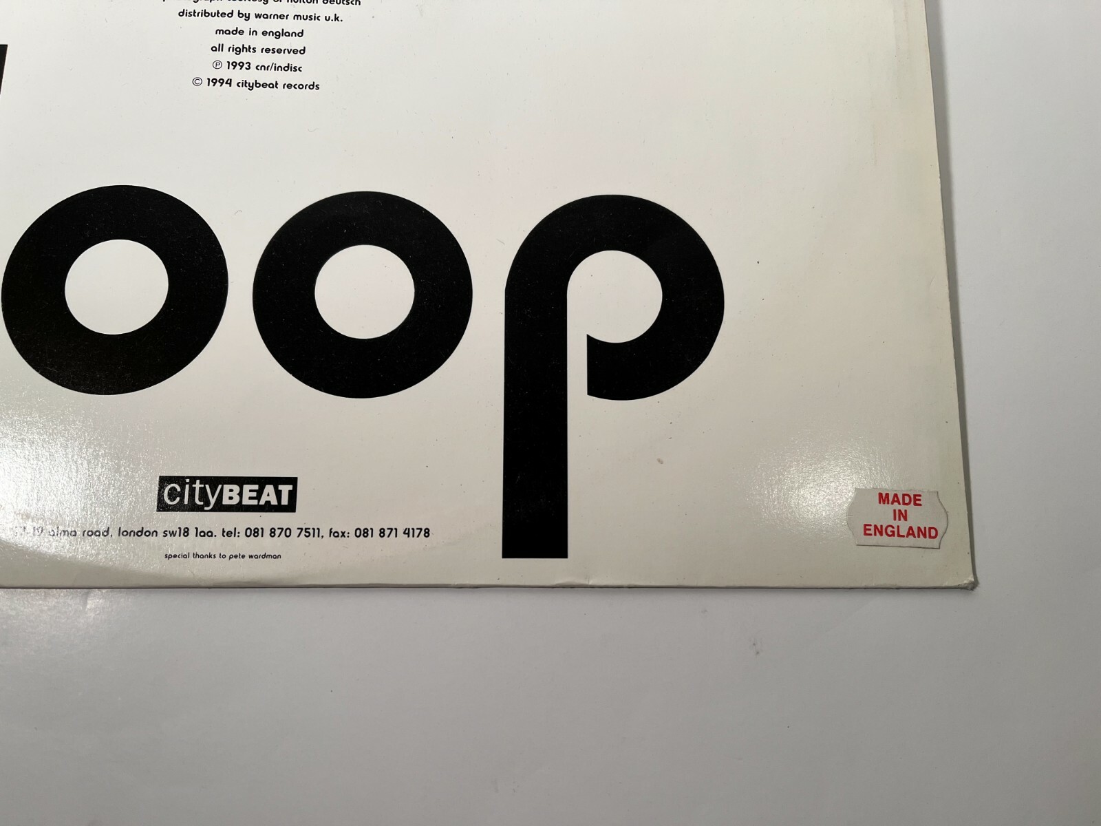 Doop Doop Record 1994 UK Vinyl 12" Single | eBay