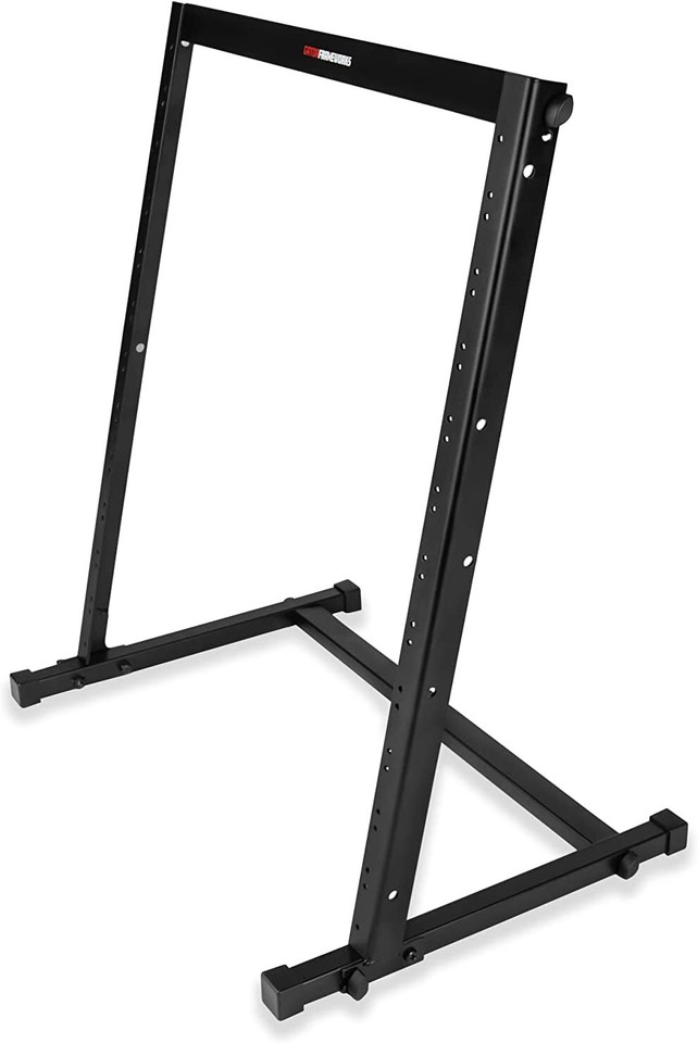 Gator Angled Metal Desktop Rack Stand with Non-Slip Rubber Feet; 12U ...