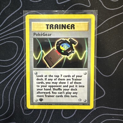 Pokémon TCG PokeGear Neo Genesis 88/111 Regular 1st Edition Rare | eBay