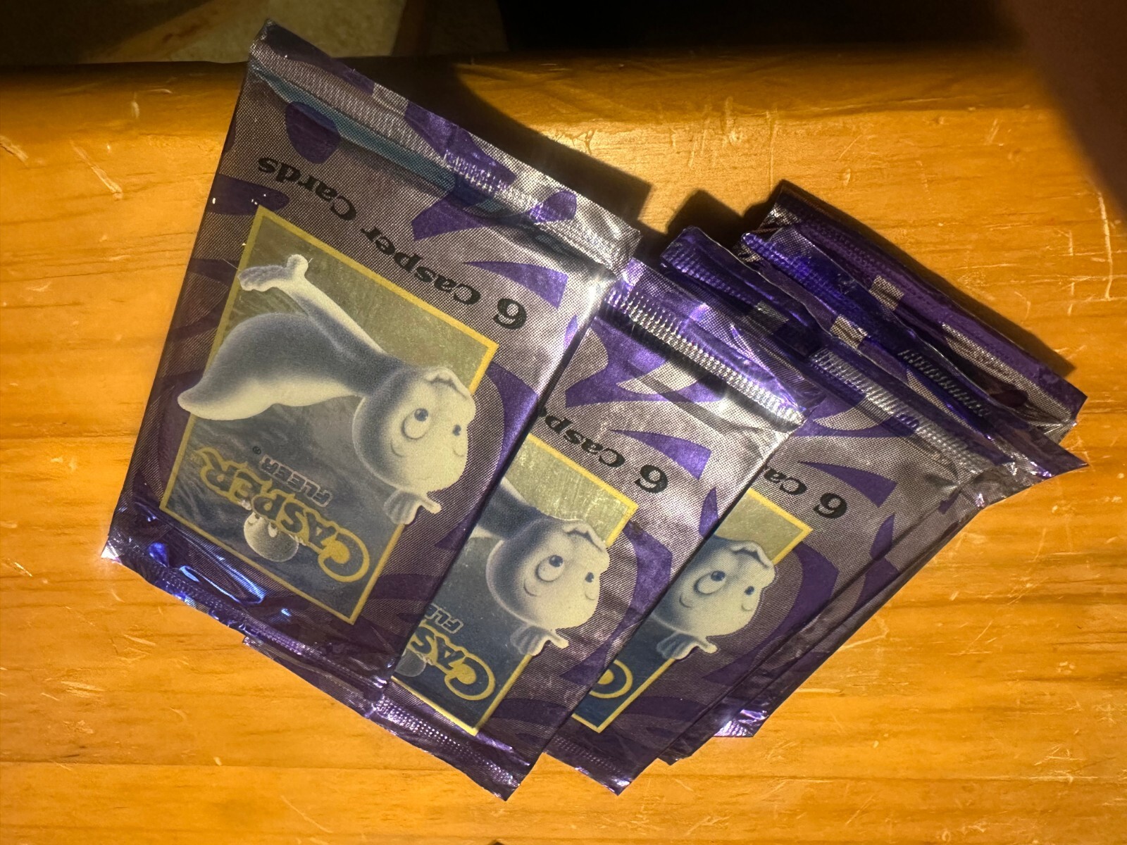 6 Packs 1995 Fleer Casper Trading Card Pack New Sealed 36 cards Total ...