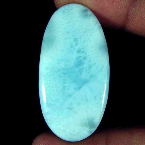 42.95 Ct Natural Blue Larimar (Pectolite) Oval Cabochon 42x21x3 Loose ...