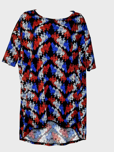 NWT LuLaRoe Irma Top Womens Small Multicolor Geometric Stretch | eBay