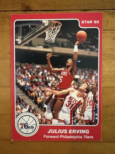 Star '85 Julius Erving Basketball Card - Philadelphia 76ers Forward | eBay