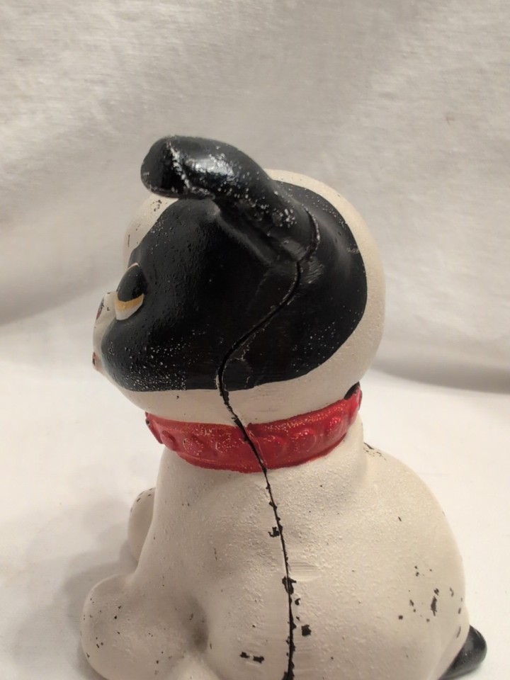 5" Vtg Antique Hubley FIDO Painted Cast Iron Dog Puppy Bank | eBay