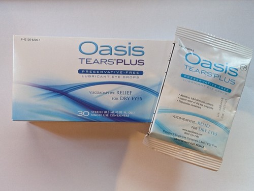 Oasis TEARS PLUS Preservative-Free Lubricant Eye Drops, 30 Containers ...