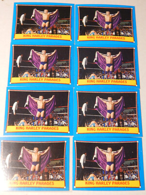 1987 Topps WWF Vintage Wrestling Card Lot of 8 #31 King Harley Race ...