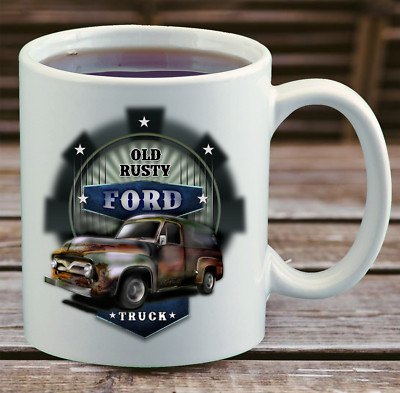OLD RUSTY FORD VAN COFFEE MUG | eBay