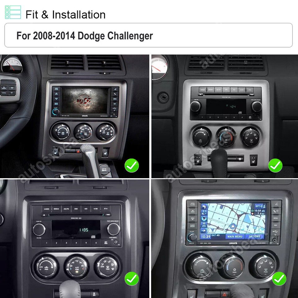 "2008-2014 Dodge Challenger 10.1"" Apple Carplay For Android GPS ...