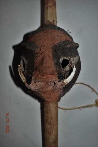 VANUATU DANCE MASK, tusks, 18" 1900S | eBay