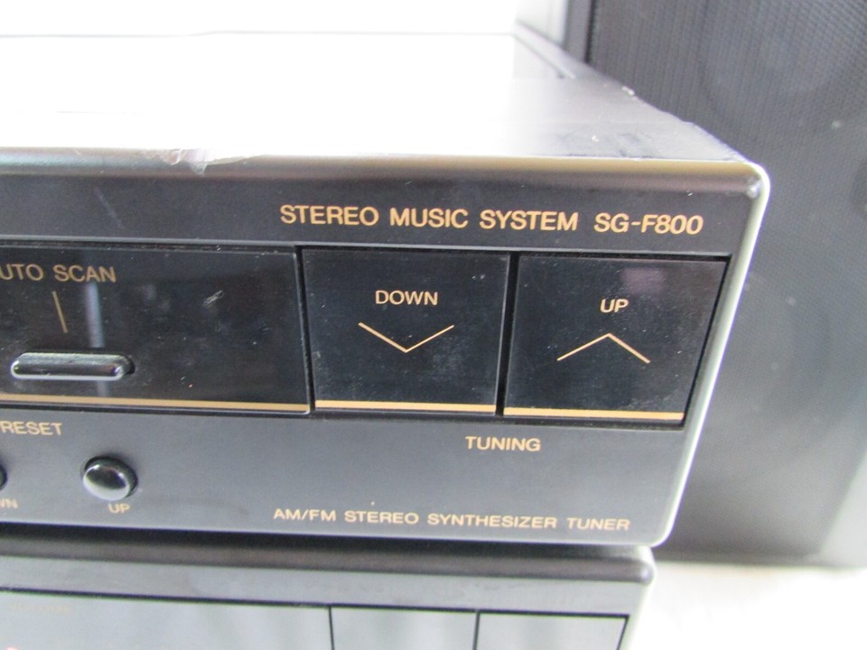 Sharp SG-F800 Stereo Turntable Dual Cassette w/remote, Tested For Parts ...