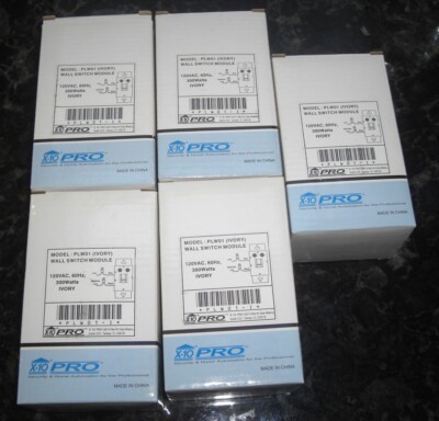 X10 PRO PLW01 SOFT START DIMMABLE WALL SWITCH IVORY NEW COMPLETE - 2 ...