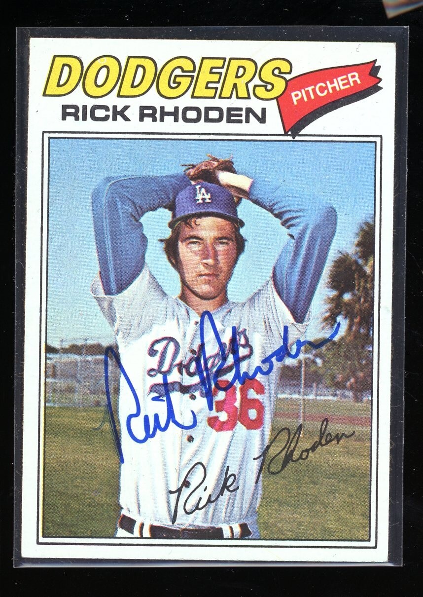 1977 Topps RICK RHODEN Signed Card autograph AUTO DODGERS PIRATES | eBay