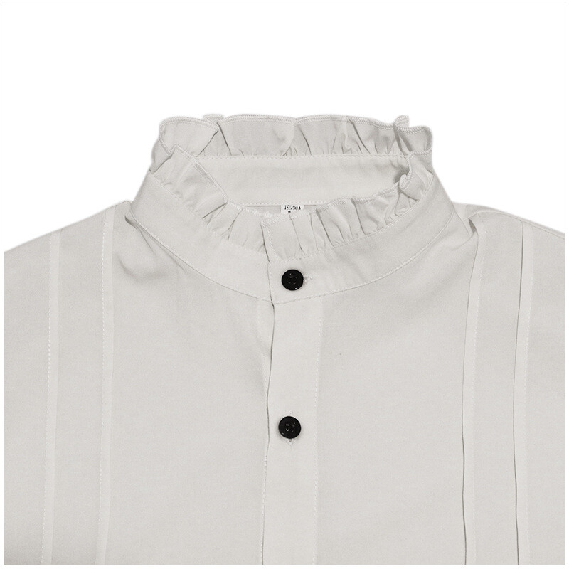 Men Vintage Medieval Ruffled Pirate Renaissance Costume Victorian Shirt ...