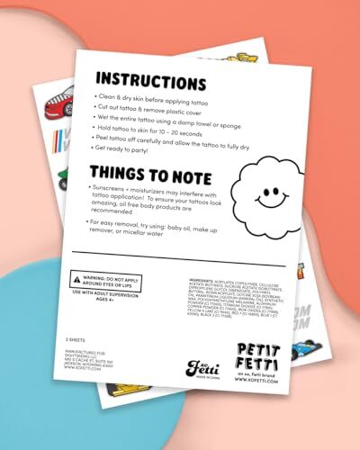 xo Fetti Race Car Party Supplies Temporary Tattoos - 46 Foil Styles ...