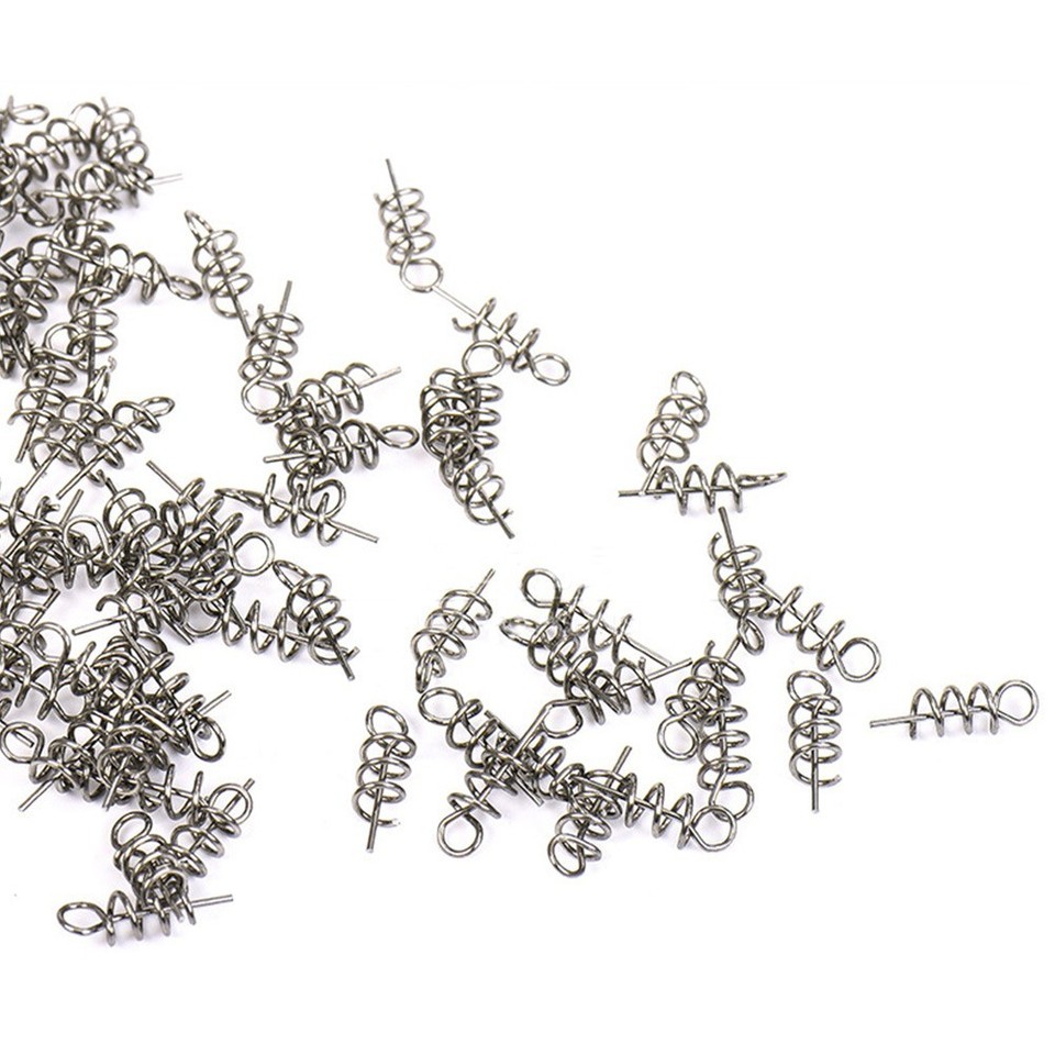 Lure Spring Pin 50 Pack Lock Needle Soft Bait With Crank Hook Fishing ...