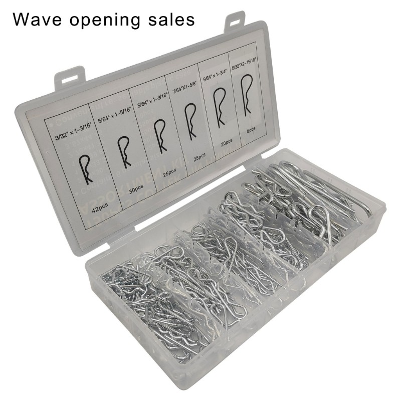 150Pcs Cotter Pins Assortment Kits Spring Clip Retainer Pins Tractor ...
