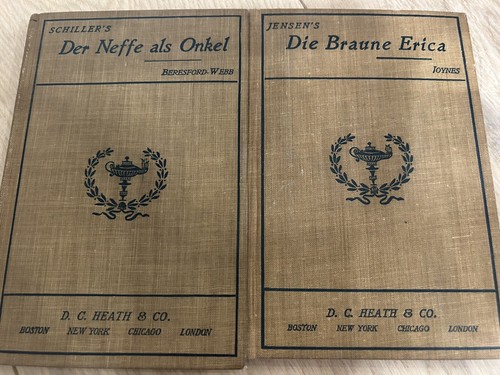 Antiquarian 1905 Schiller’s “Der Neffe als Onkel” & Jensen’s “Die ...