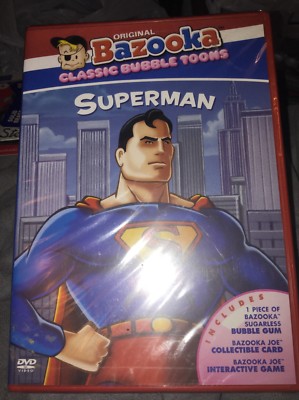 Bazooka Classic Bubble Toons: Superman (DVD) with Bazooka Joe Card-Game ...