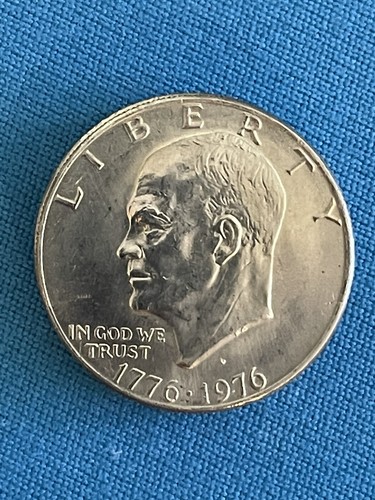 1976 “D” Eisenhower Bicentennial Dollar AU/BU “Ike Silver Dollar” all ...
