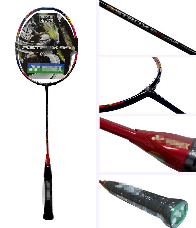 Yonex badminton racket All carbon ultra light lin dan white and black ...