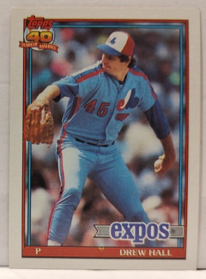 1991 Topps - #77 Drew Hall Montreal Expos | eBay