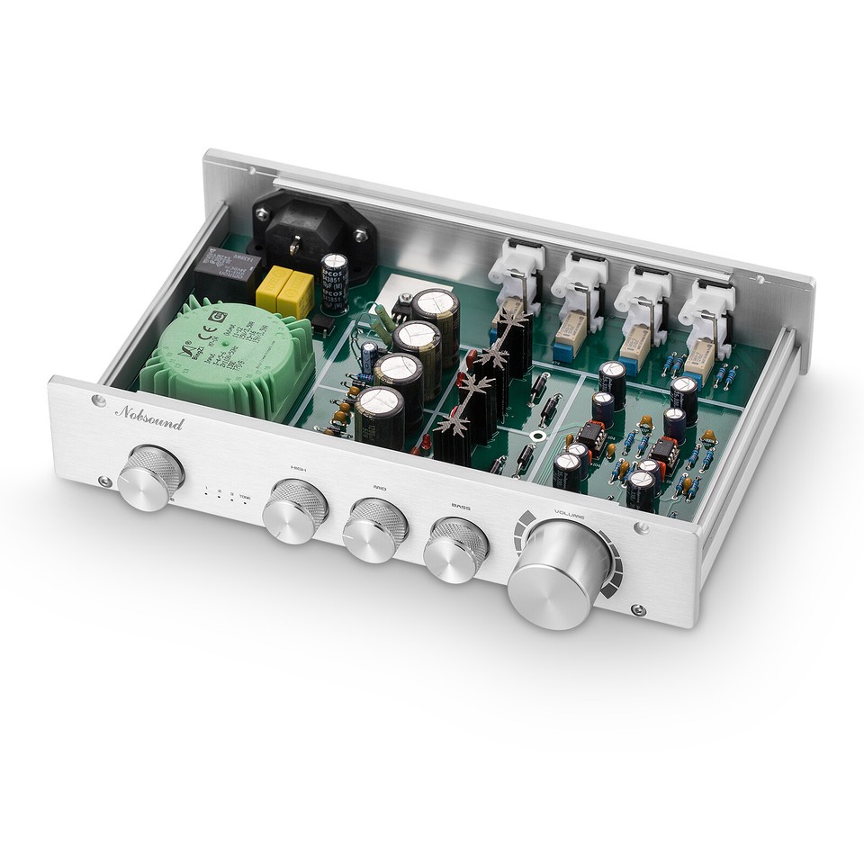 HiFi 3-way Class A Digital Stereo Preamplifier 2.0 Channel Home Audio ...