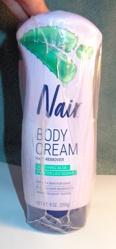 6 SEALED UNUSED BOTTLES OF Nair Aloe &Water Lily Scent Hair Removal ...