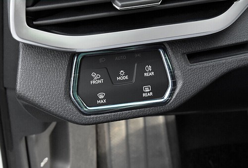 Black Titanium Headlight Switch Control Frame Trim Fit For VW ID.4 ID4 ...