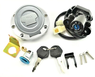 Ignition Switch Gas Cap Seat Lock Key Set for YAMAHA YAMAHA FZ6R FZ8 ...