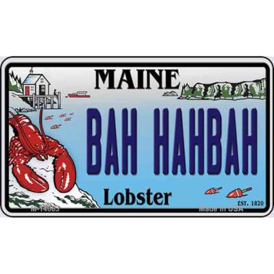 Bah Hahbah Maine Lobster Novelty Metal Magnet | eBay