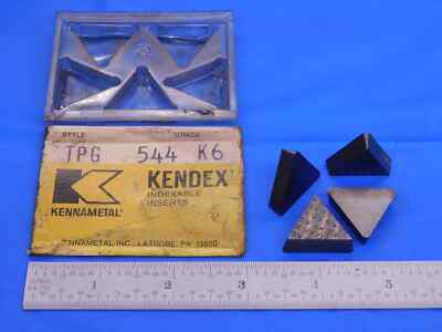 4pcs NEW KENNAMETAL TPG544 K6 CARBIDE INSERTS TPG 544 K 6 KENDEX MADE ...