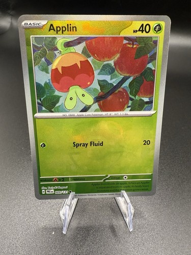 Applin 009/131 Prismatic Evolutions Master Ball Holo Pokemon TCG NM/M ...