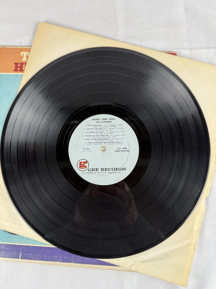 THE CLEFTONES — “Heart And Soul” Rare Original 1961 Gee Doo Wop LP, GLP ...