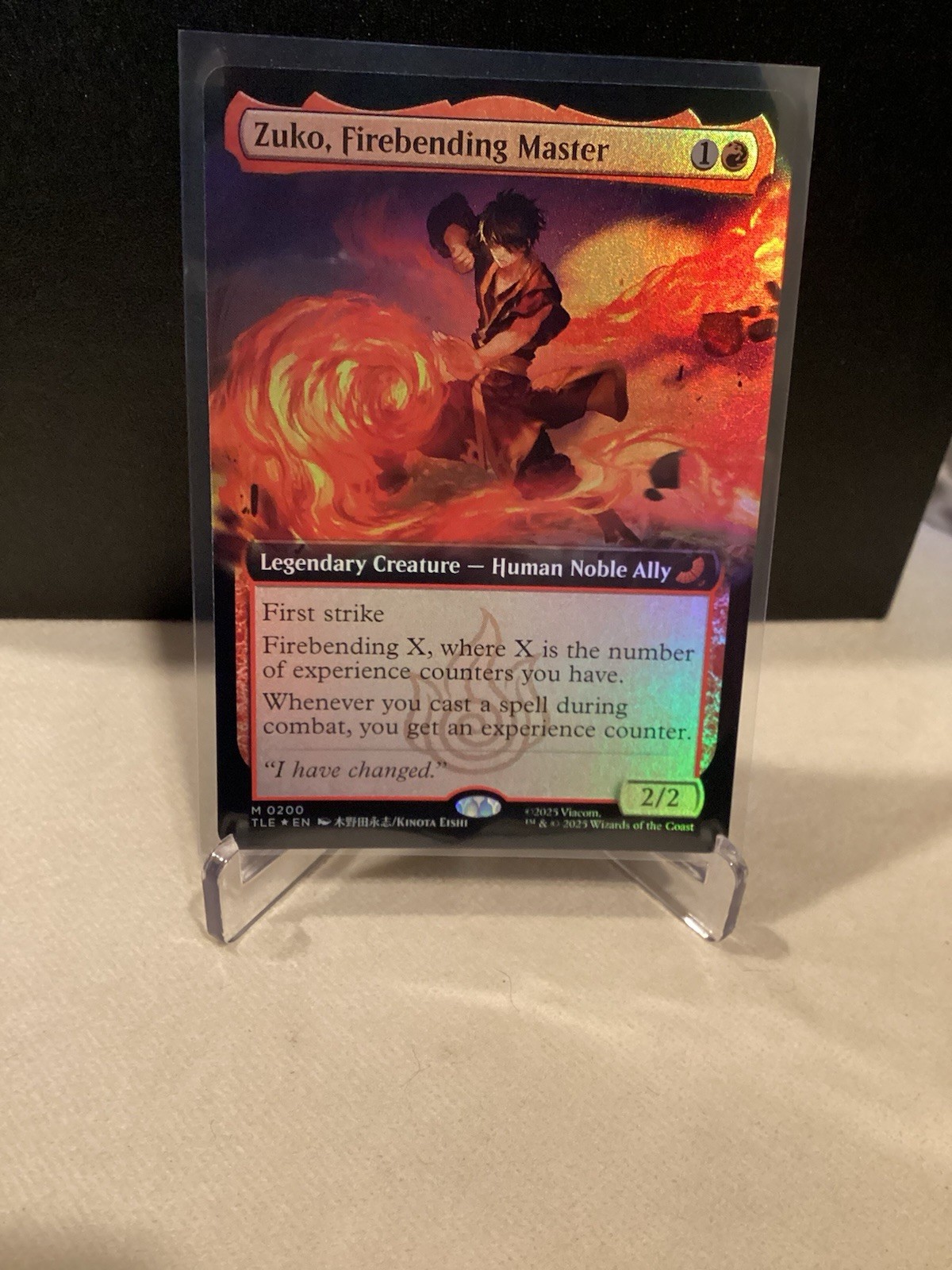Zuko, Firebending Master (Extended Art) Foil - MTG Avatar: The Last ...